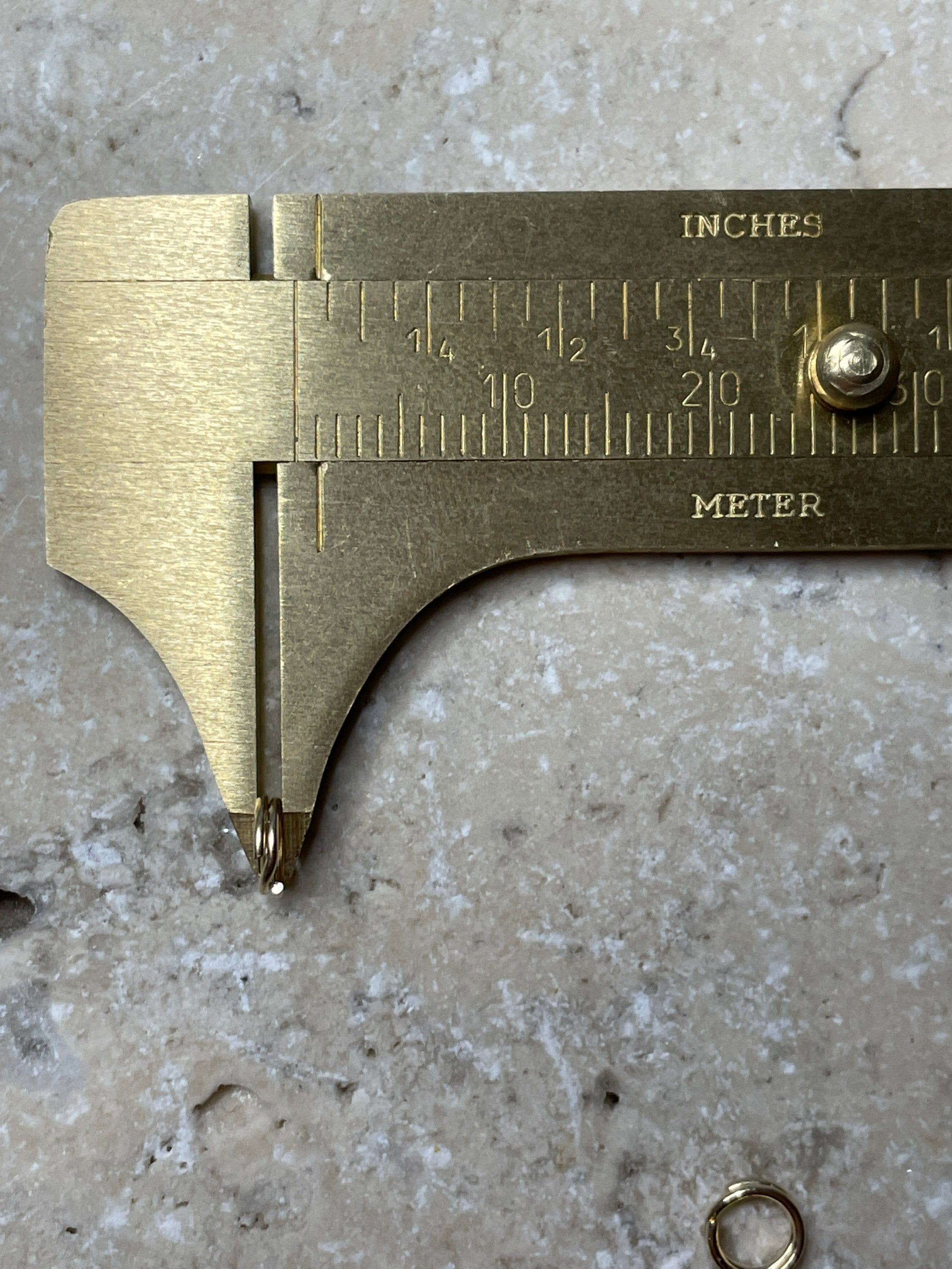 14K Solid Gold Jump Ring Solid Gold Connector - Etsy