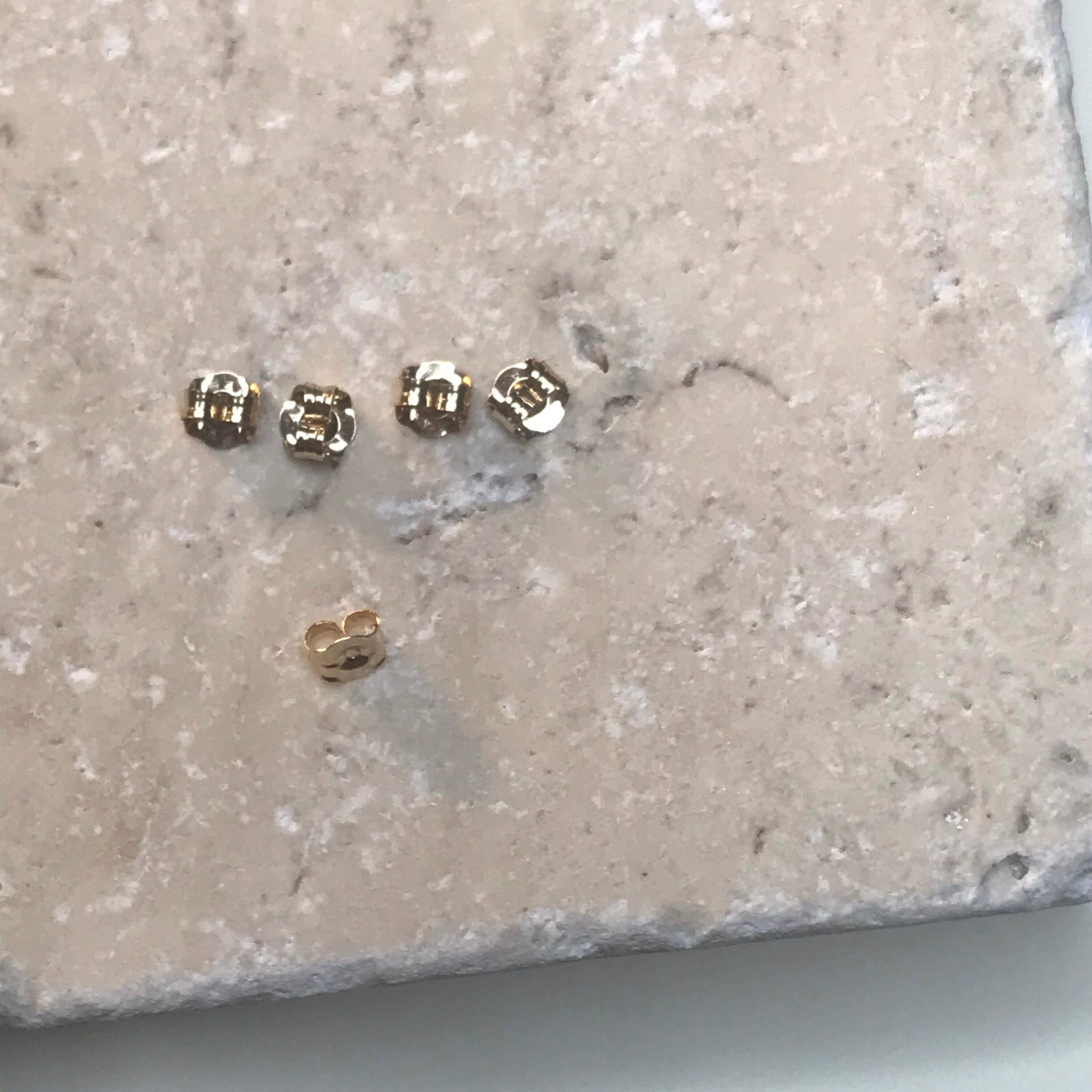 14K Solid Gold Earring Back, Push Back Earring Back, Replacement Backs ...