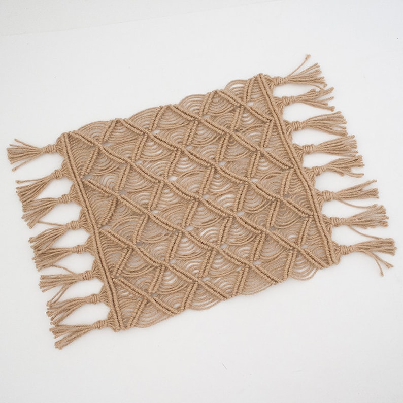 Newborn Baby Jute Macrame Rug Newborn Photography Macrame | Etsy