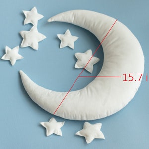 Suede Crescent Moon Pillow Props for Newborn Photography With - Etsy