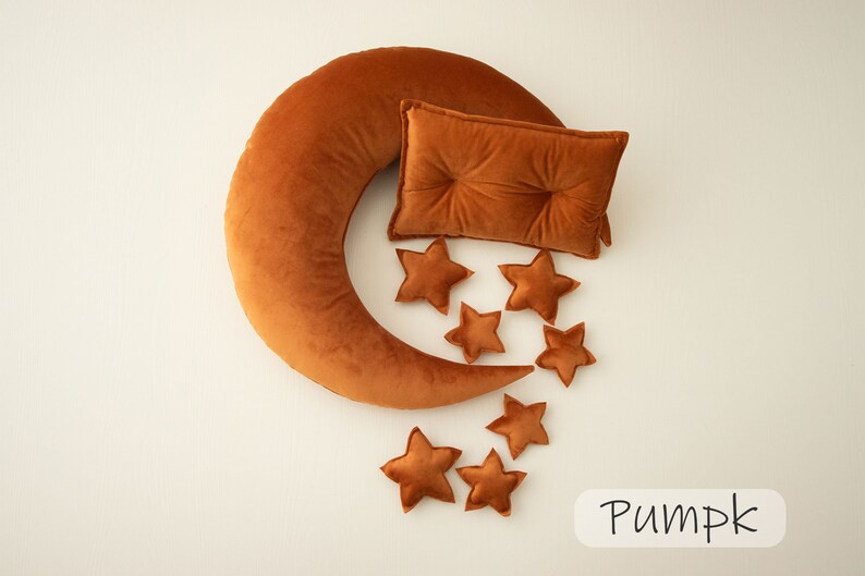 Suede Crescent Moon Pillow Props for Newborn Photography With - Etsy