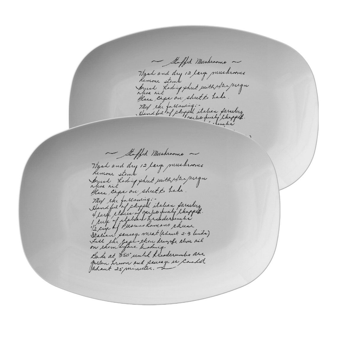 Handwritten Recipe Plate Family Recipe Recipe Platter Gift - Etsy