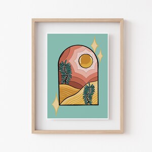 Desert Window Wall Art ⎮ 5x7 Print ⎮ Fine Art Print ⎮ Unframed ⎮ Cacti ...
