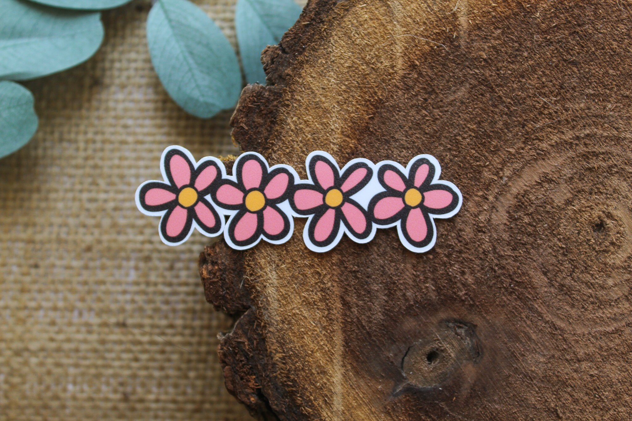 Daisy Chain Stickers Dainty Daisy Sticker Choose Your Color - Etsy.de