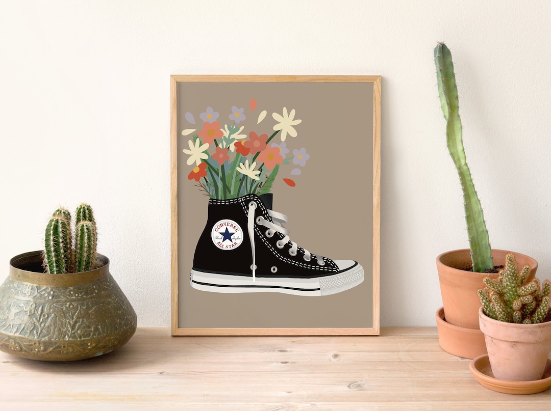 Chucks Shoes Wall Art ⎮4x6 5x7 8x10 ⎮unframed Art Print ⎮sneaker Print ...