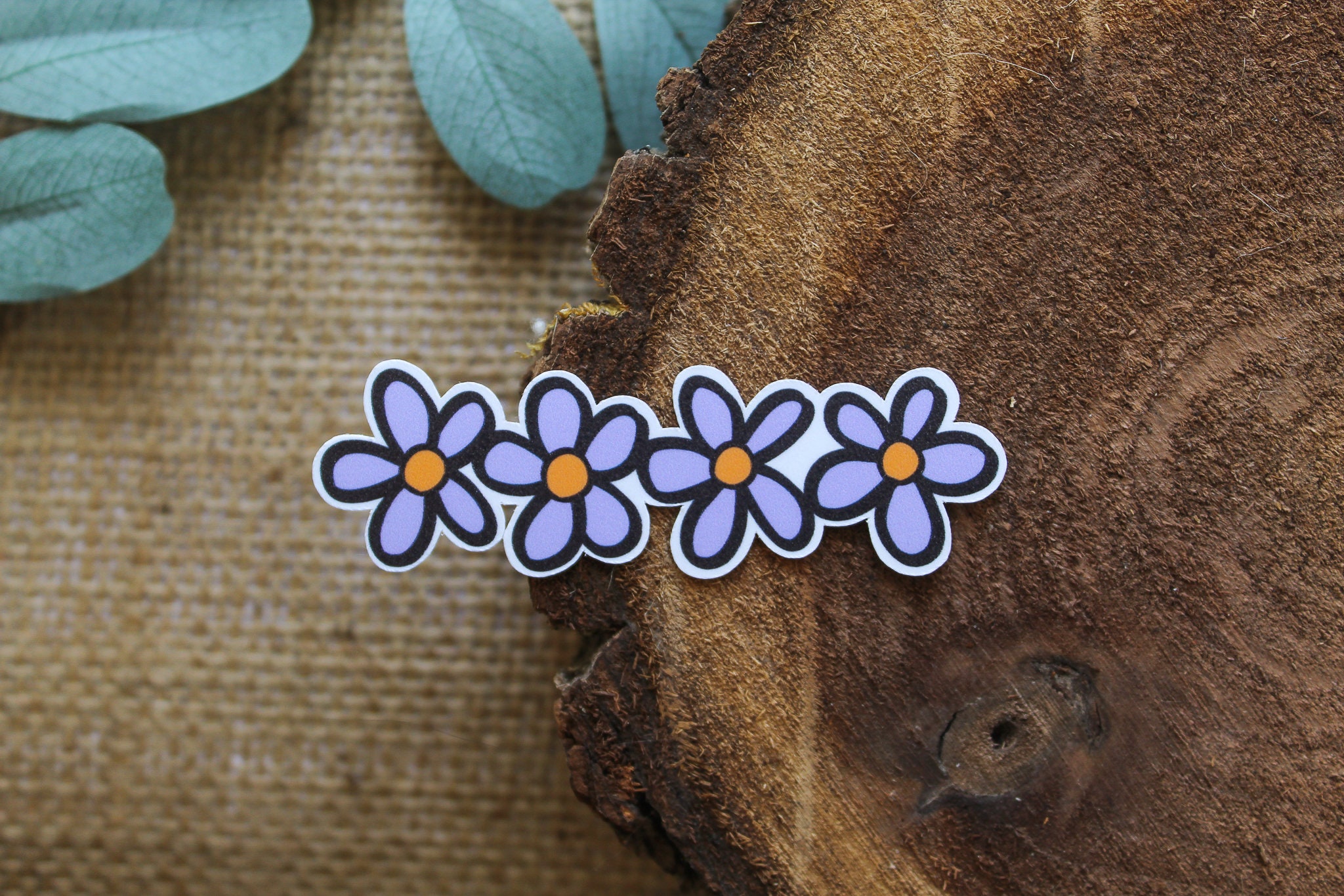 Daisy Chain Stickers Dainty Daisy Sticker Choose Your Color - Etsy.de