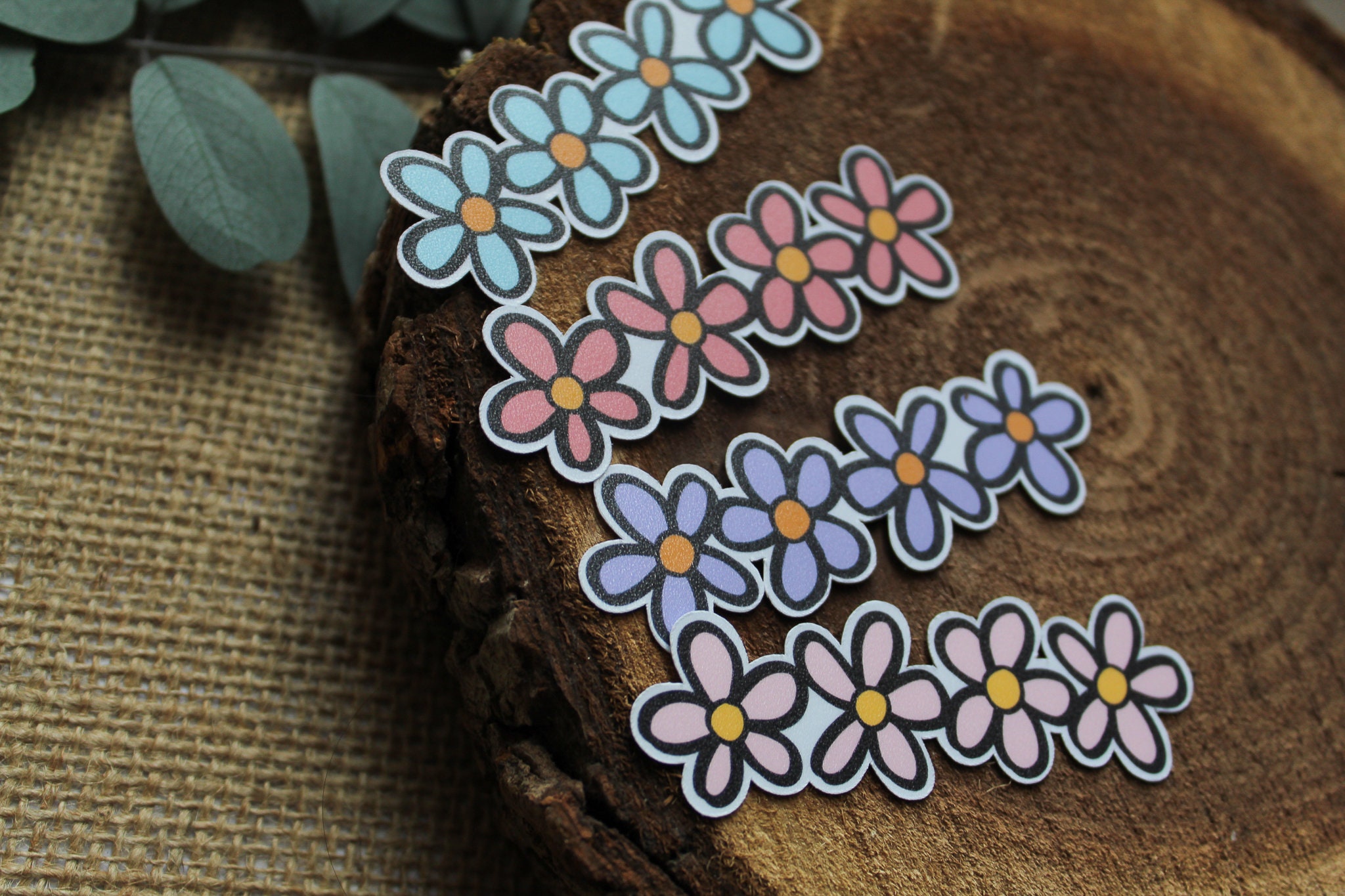 Daisy Chain Stickers Dainty Daisy Sticker Choose Your Color - Etsy.de