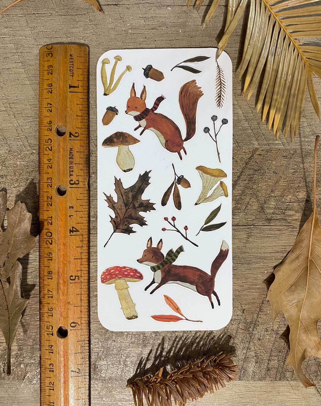 Fall Themed Sticker Sheet - Etsy