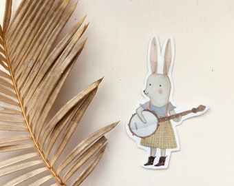 Cute Toad Playing Banjo and Sitting on Mushroom Sad Cottagecore ...