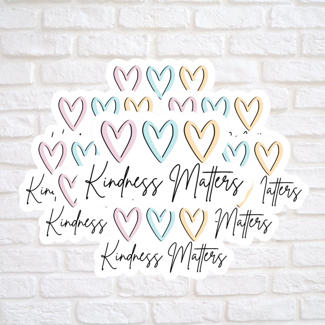 Kindness Matters Sticker L Kindness Stickers L Rainbow Stickers L ...
