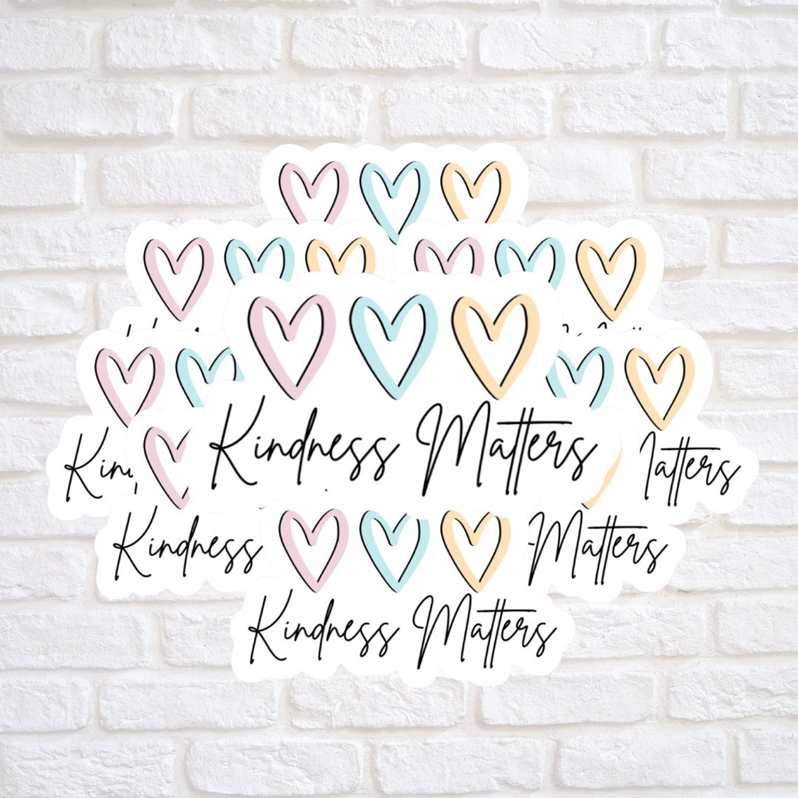Kindness Matters Sticker L Kindness Stickers L Rainbow - Etsy