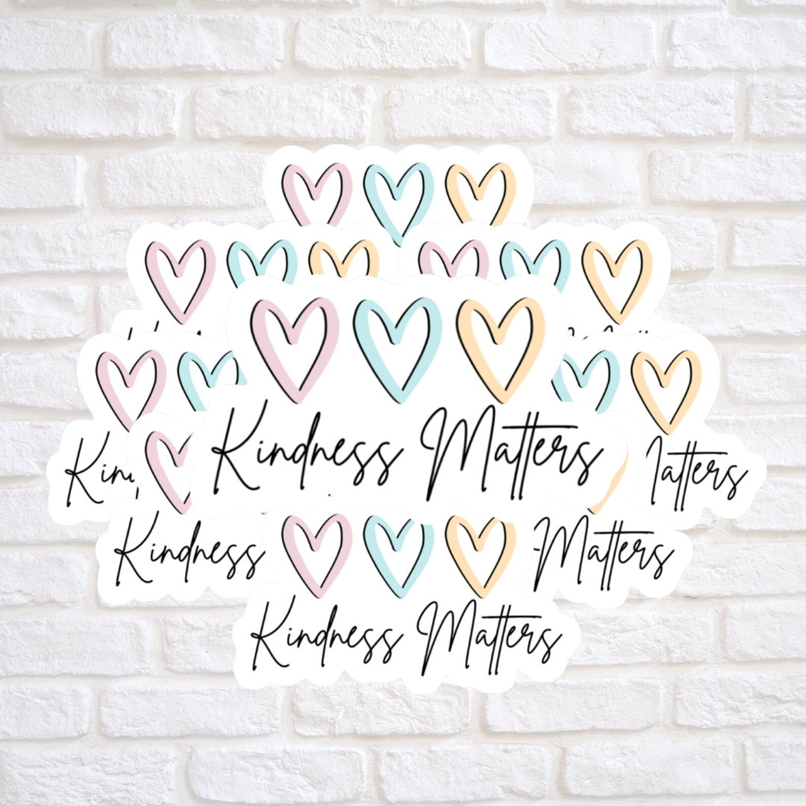 Kindness Matters Sticker L Kindness Stickers L Rainbow - Etsy