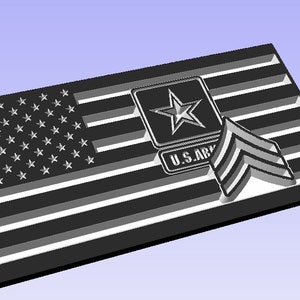 US Flag With Army Logo and NCO Rank SVG Bundle - Etsy