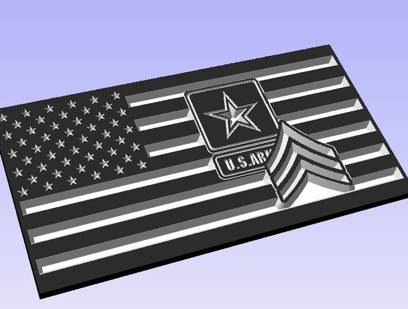 US Flag With Army Logo and NCO Rank SVG Bundle - Etsy
