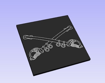 US Army 2nd Cavalry Regiment Patch Vector Files Dxf Eps Svg - Etsy