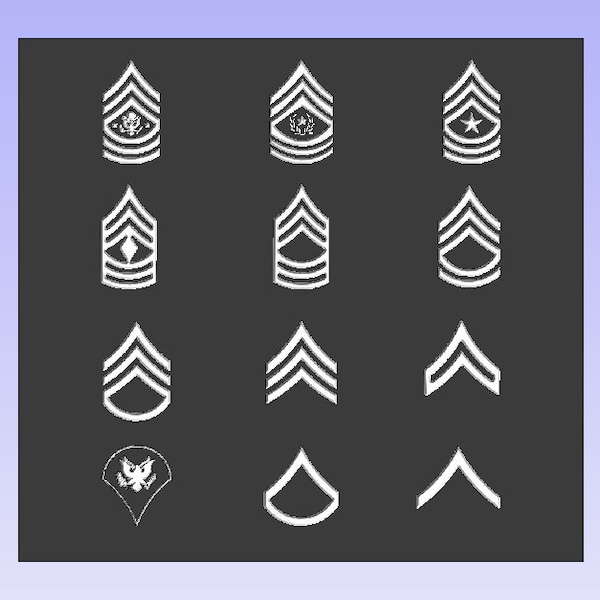 Usmc Enlisted Rank Svg - Etsy