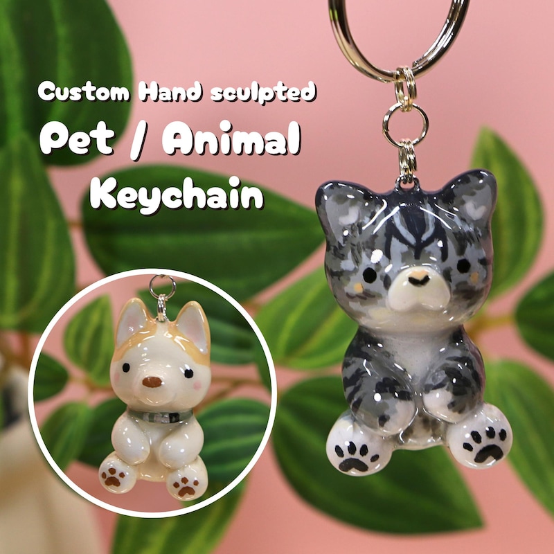 Clay Keychain - Etsy