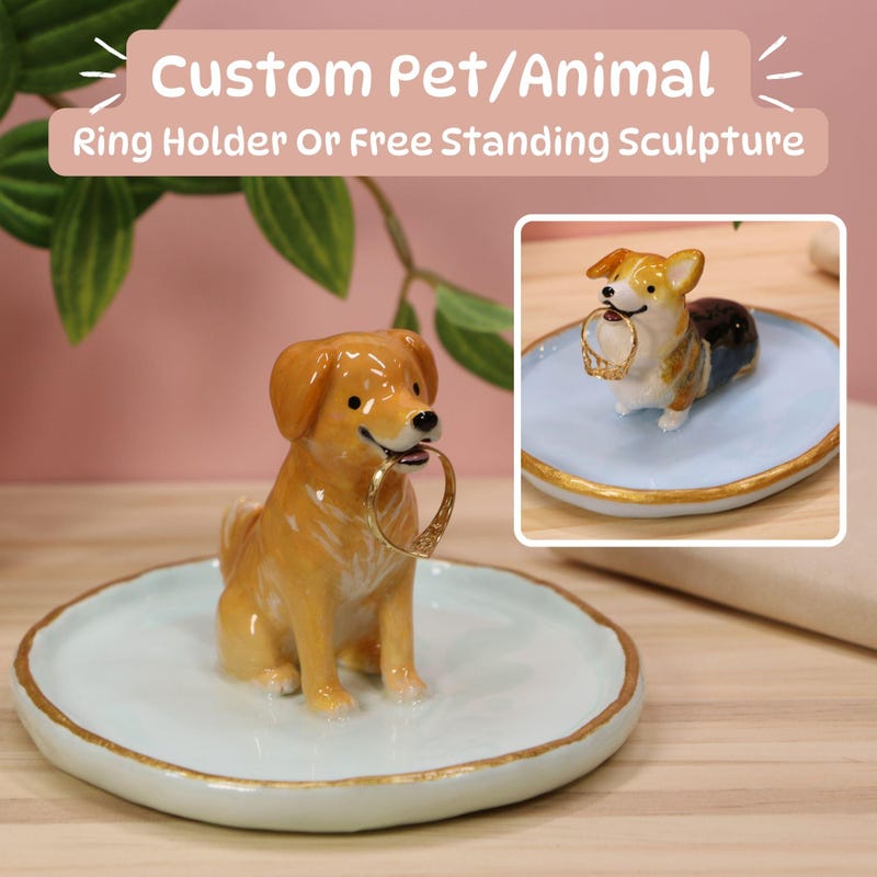 Animal Clay Ring - Etsy