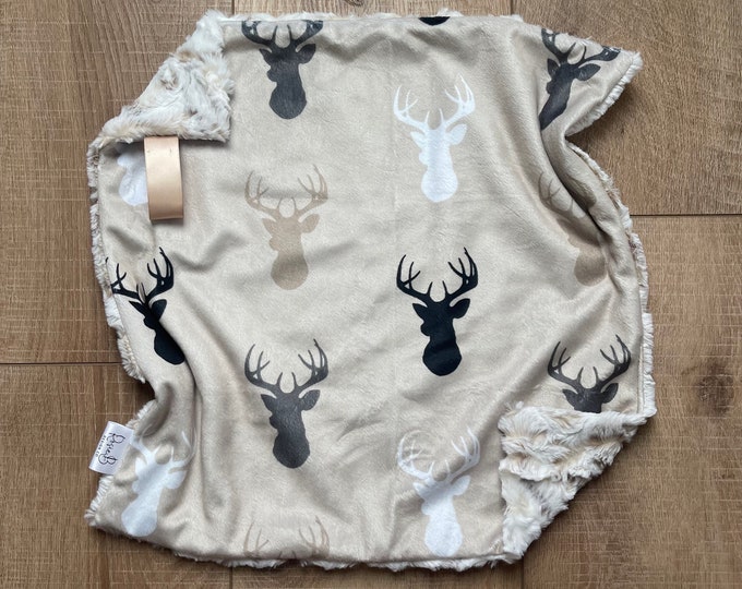 Baby Boy Quilt Handmade| Deer Theme| Buck|woodland| Hunting| Rustic ...