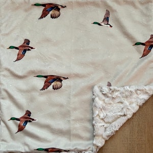 Mallard Duck Flying Blanket; Duck Lovey; Animal Lovey; Neutral Baby ...