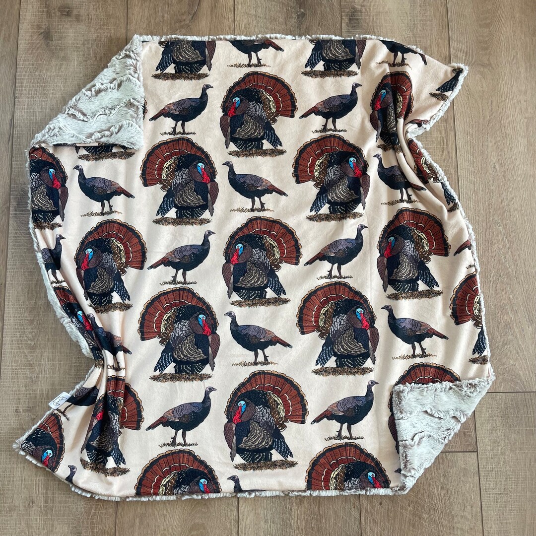 Turkey Hunting Blanket; Turkey Blanket; Hunting Baby Gift; Hunting ...