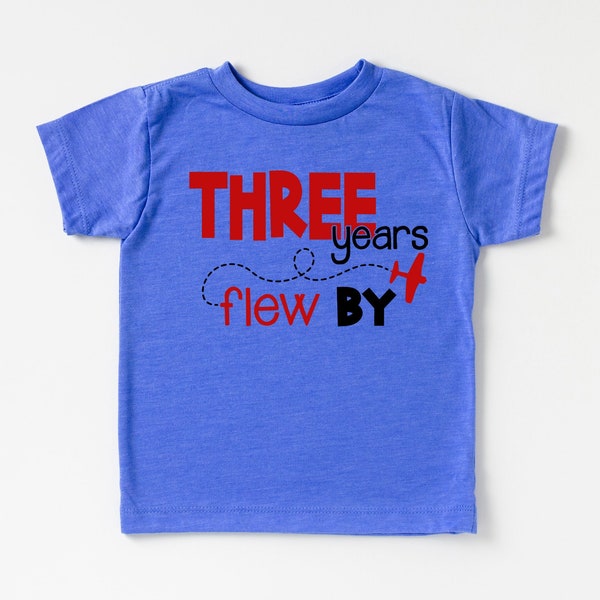 Airplane Third Birthday Shirt - Etsy