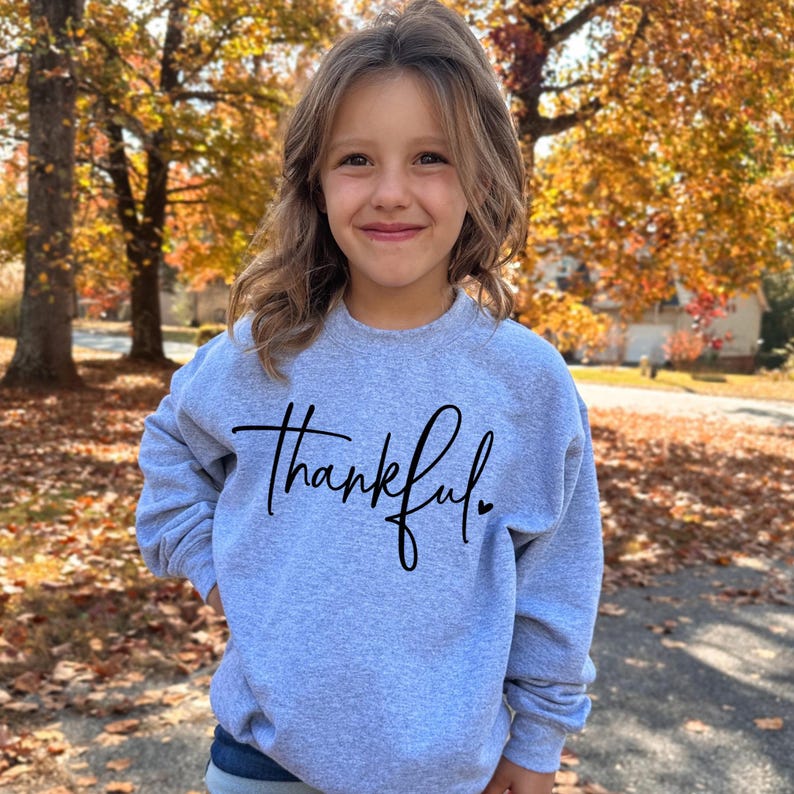 Thankful Sweatshirt/women Thanksgiving Sweater/fall Crewneck ...