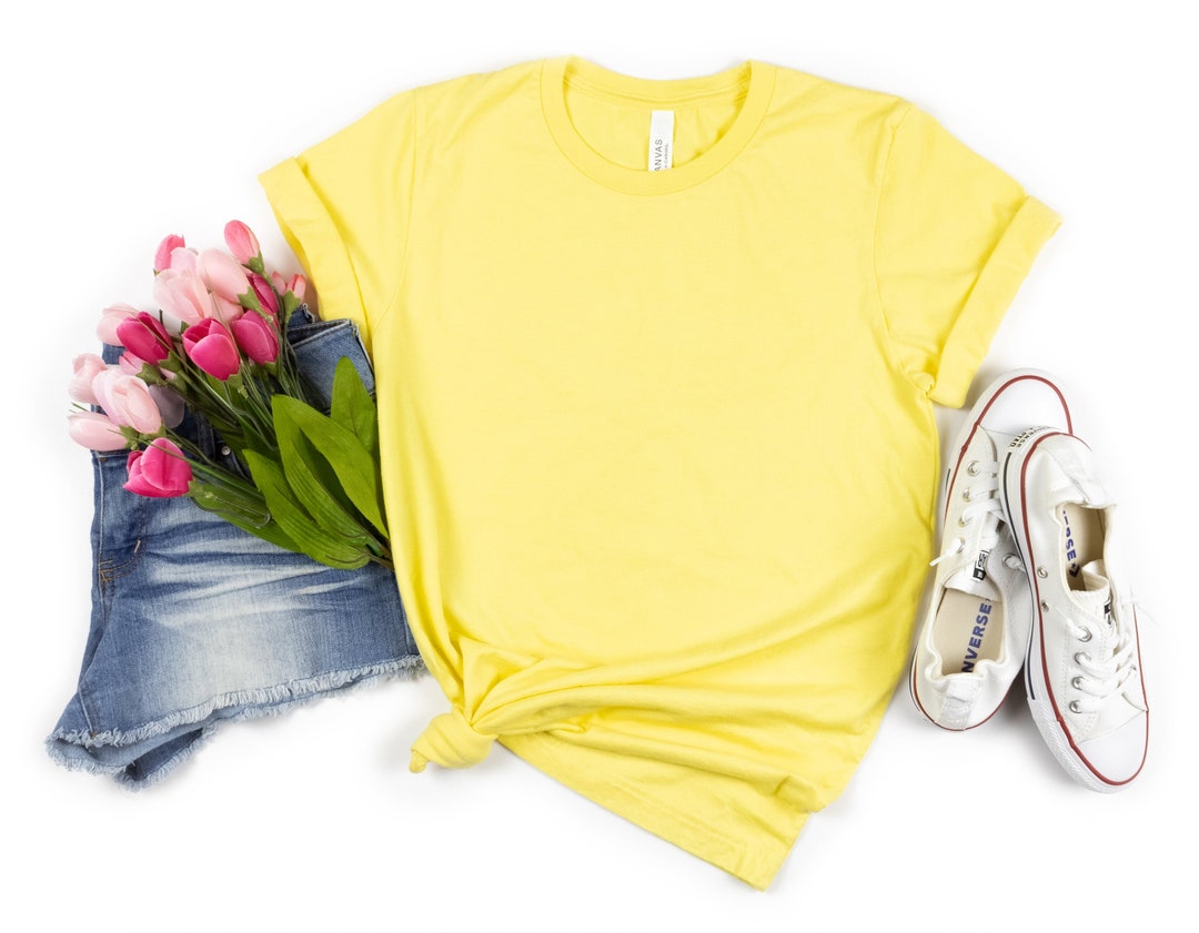 Plain Spring Color Bella Canvas Shirt/heather Colors/soft Bella Plain ...