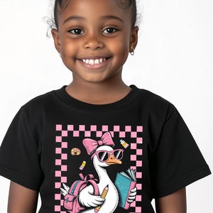 Silly Goose Back to School Girls Shirt,goose First Day of School Shirt ...
