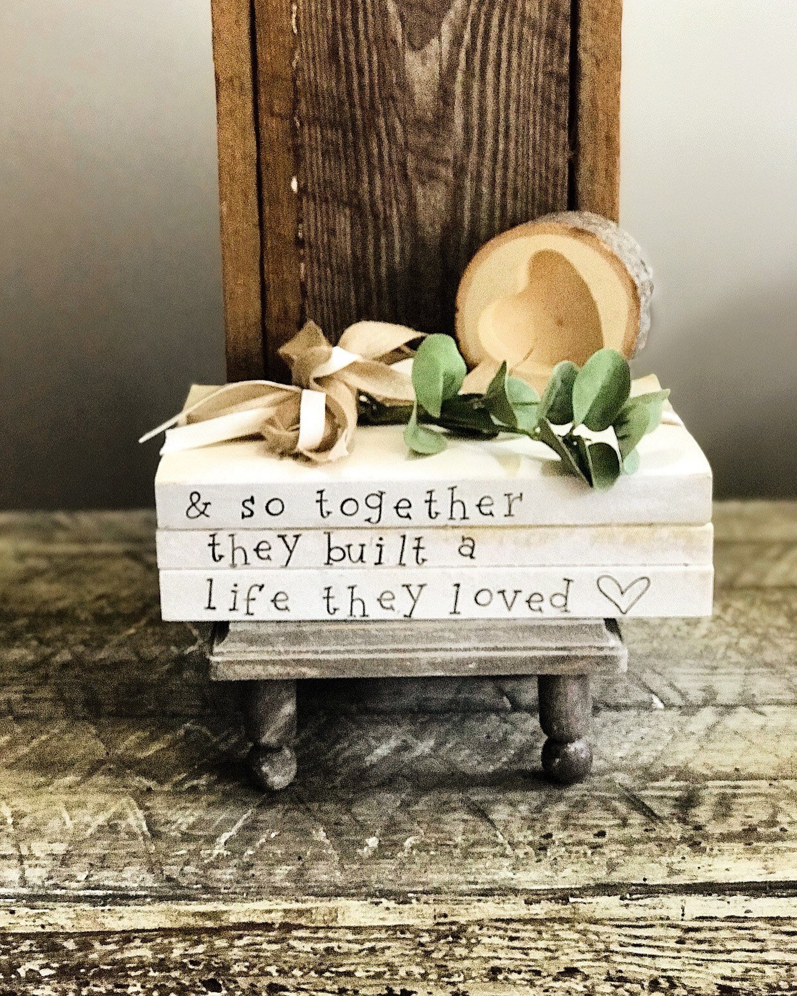 And so Together They Built a Life They Loved Book Stack - Etsy