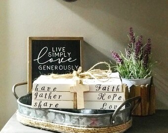 Stamped Book Stack - Etsy