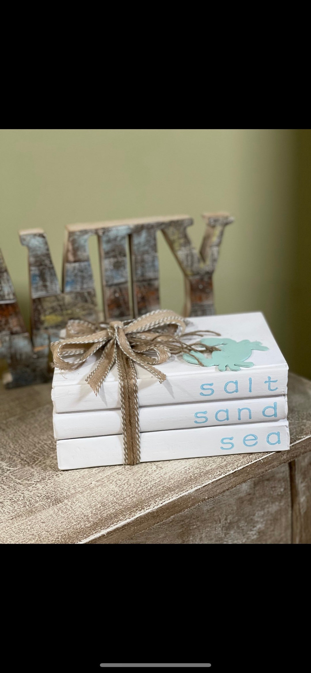 Personalized Farmhouse Books, Salt Sand Sea Books, Beach Life Books ...