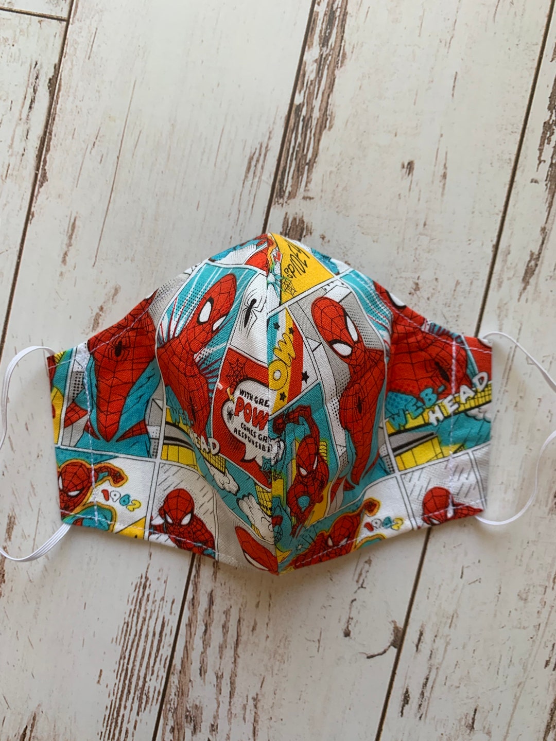 Spider-man Avengers Marvel Superheroes Face Mask. Double Layer Cotton ...