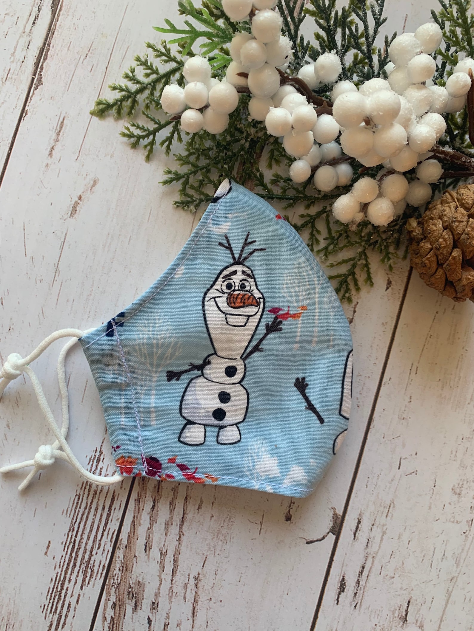 Disney Frozen Olaf Face Mask. Double Layer Cotton With Filter | Etsy