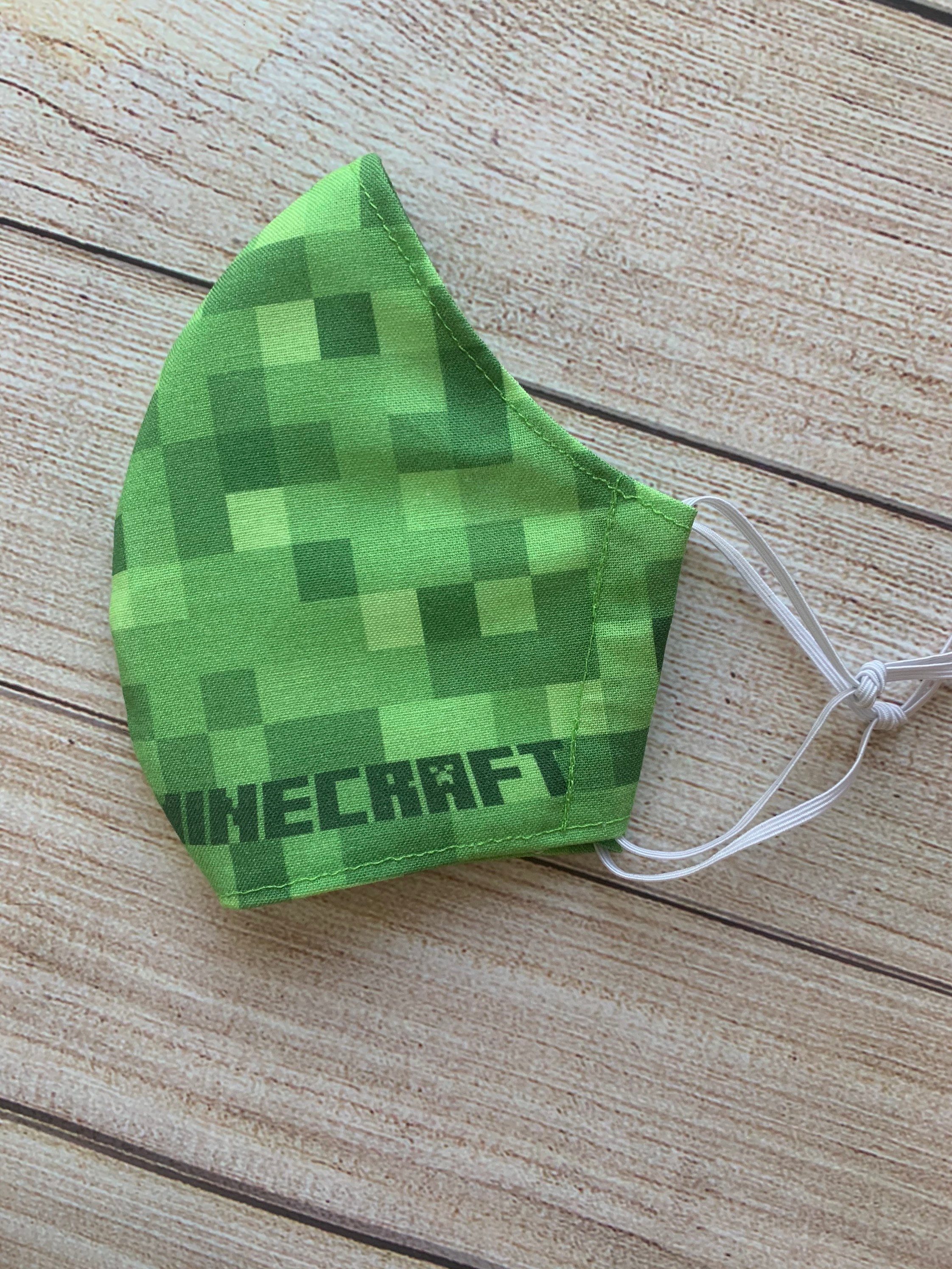 Mindcraft face mask. Double layer cotton with filter pocket | Etsy