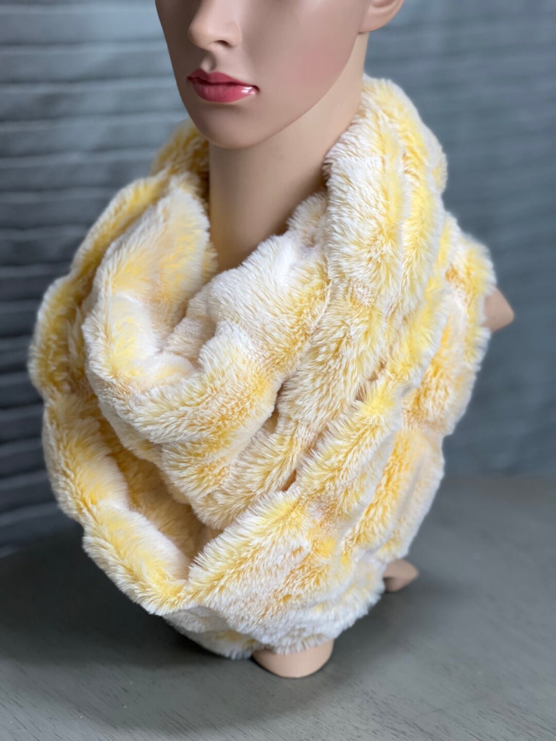 Yellow Frosted Koala Infinity Scarf - Etsy
