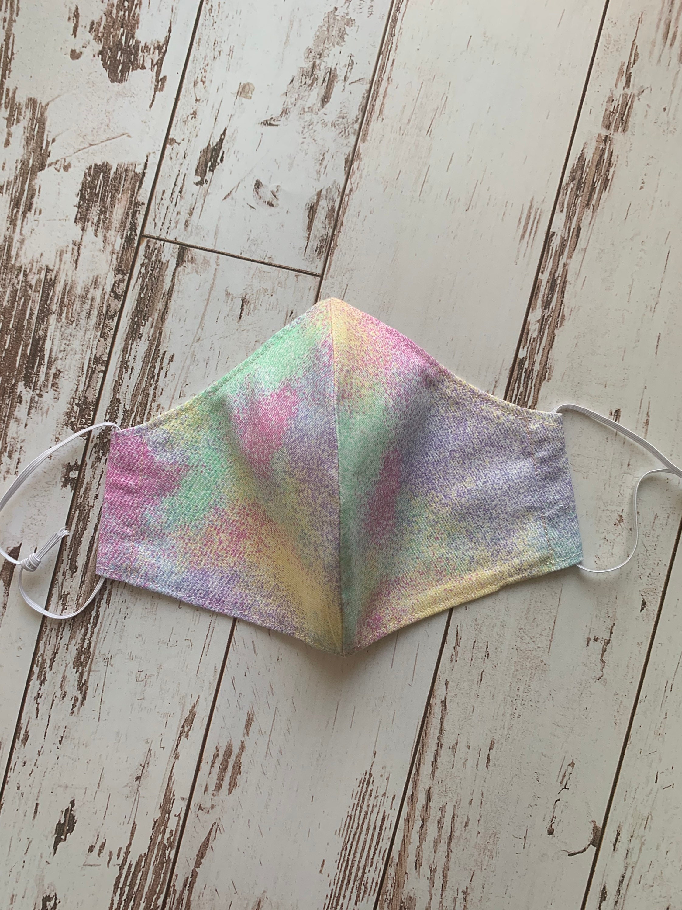 Easter paint splatter face mask. Double layer cotton with | Etsy