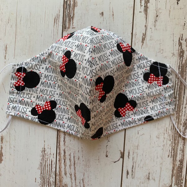 Minnie Mouse Face Mask - Etsy