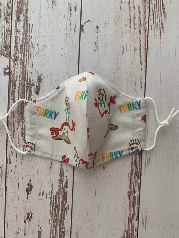 Toy Story Forky Face Mask. Double Layer Cotton With Filter - Etsy