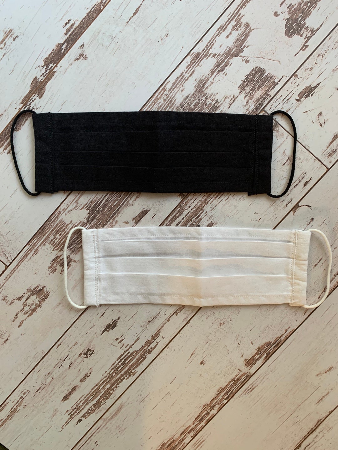 Muslin One Layer Pleated Cotton Mask. Super Breathable, Light Weight ...