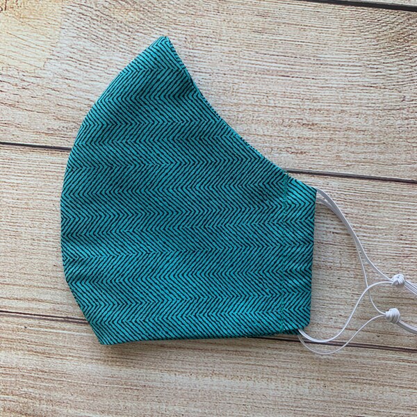 Teal Mask - Etsy