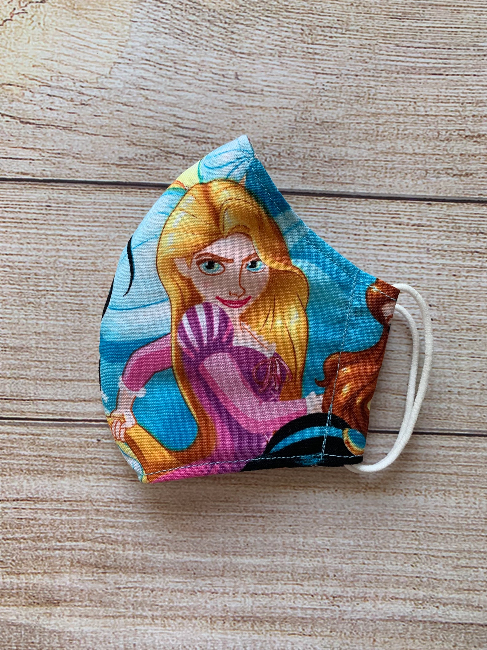 Disney Princess Face Mask. Jasmine Rapunzel Cinderella and | Etsy