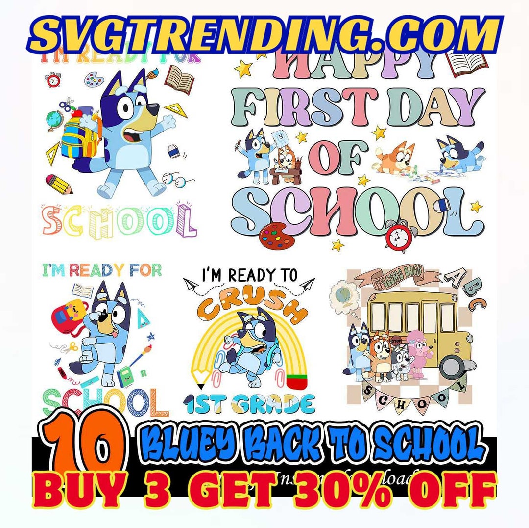 Bluey Bundle, Bluey Cut Files for Cricut, Bluuey and Biingo, Bluuey ...