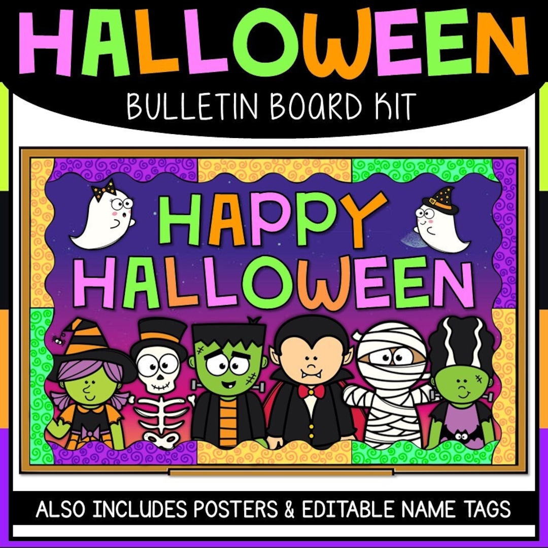 Happy Halloween Bulletin Board Classroom Decor - Etsy