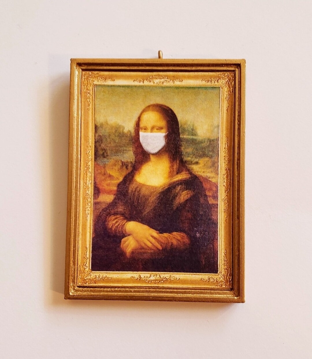 Mona Lisa Face Mask Covid Pandemic Christmas Ornament or - Etsy