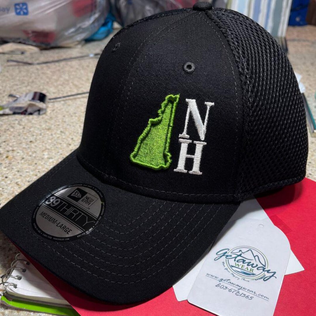 NH Fitted Mesh Cap – Embroidered New Hampshire Hat - Etsy