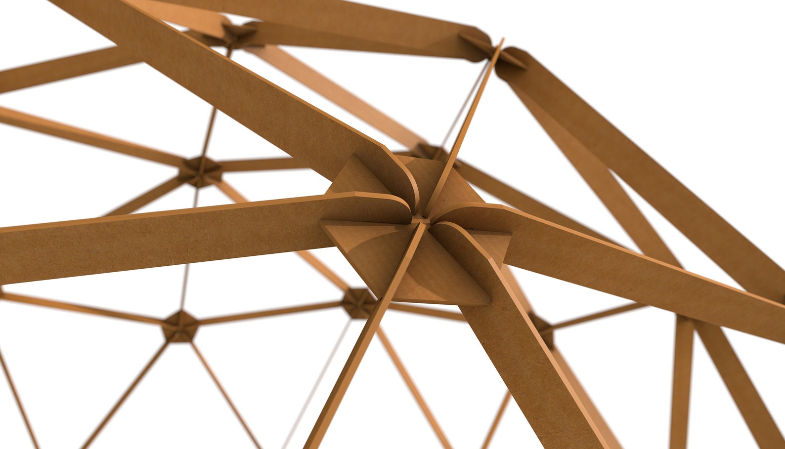 Cardboard Geodesic Dome (icosahedron V2) Model Kit Cut Files – Laser ...