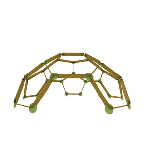 Laser-cut Geodesic Dome Model (truncated Icosahedron) Digital FILE With ...