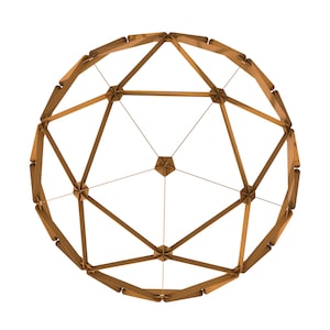 Cardboard Geodesic Dome (icosahedron V2) Model Kit Cut Files – Laser ...