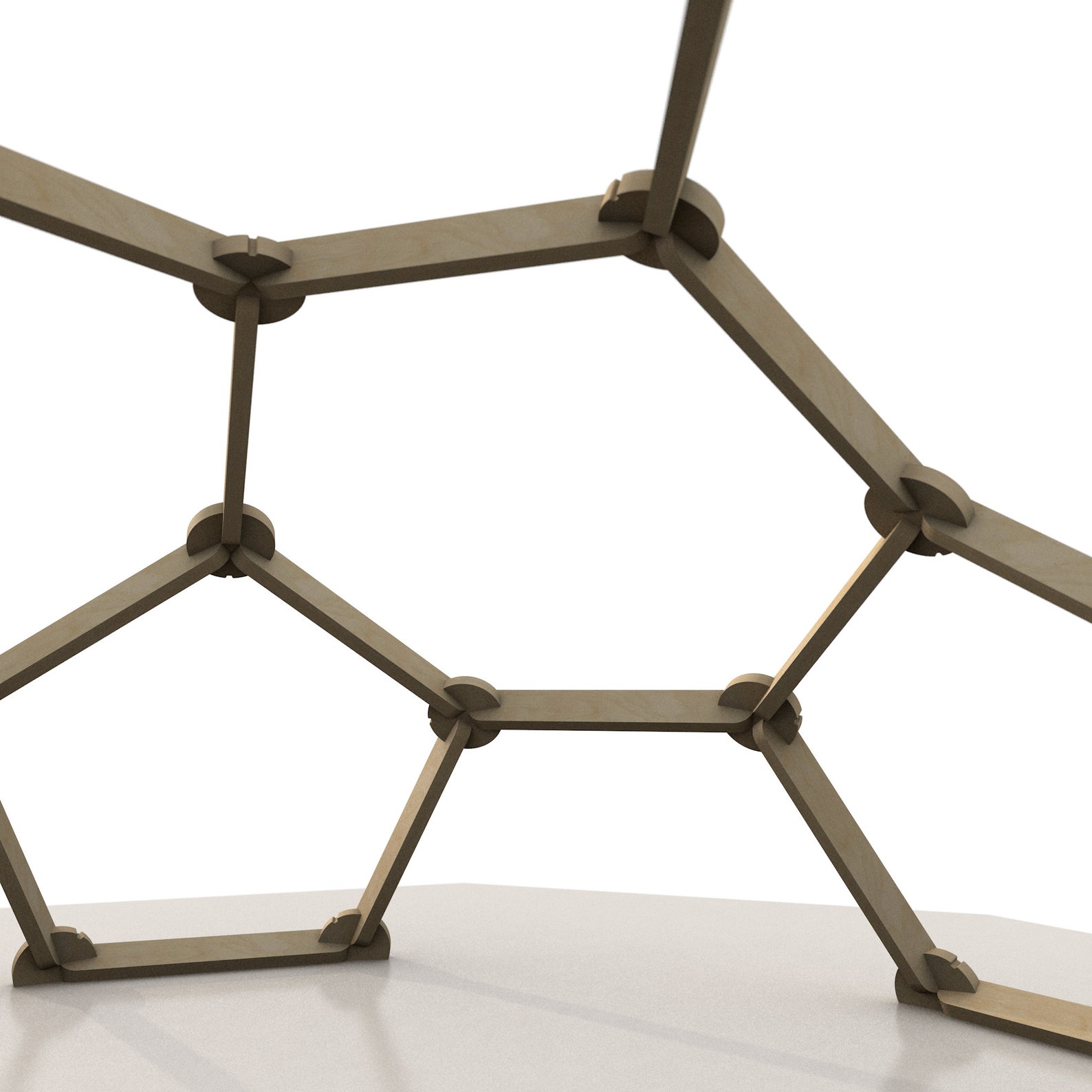 Laser-cut Geodesic Dome Model (truncated Icosahedron) Digital FILE With ...